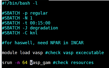 VASP and VMD on CCAST - Rasulev Lab Wiki